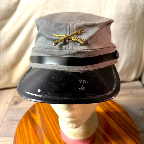 unbranded | Accessories | Vintage Civil War Confederate Wool Lined Kepi ...